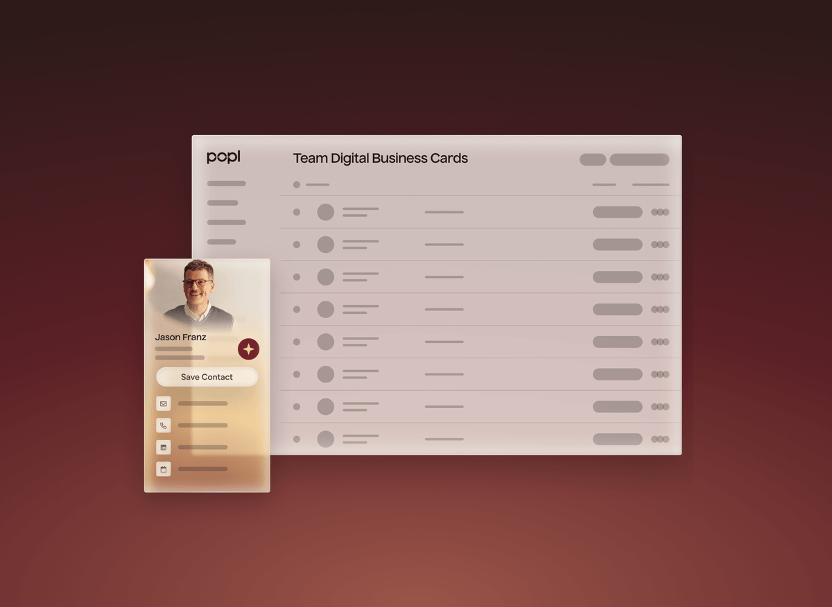 Digital Business Card for Teams and Professionals | Popl
