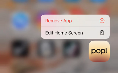 Popl Apple iOS Widget