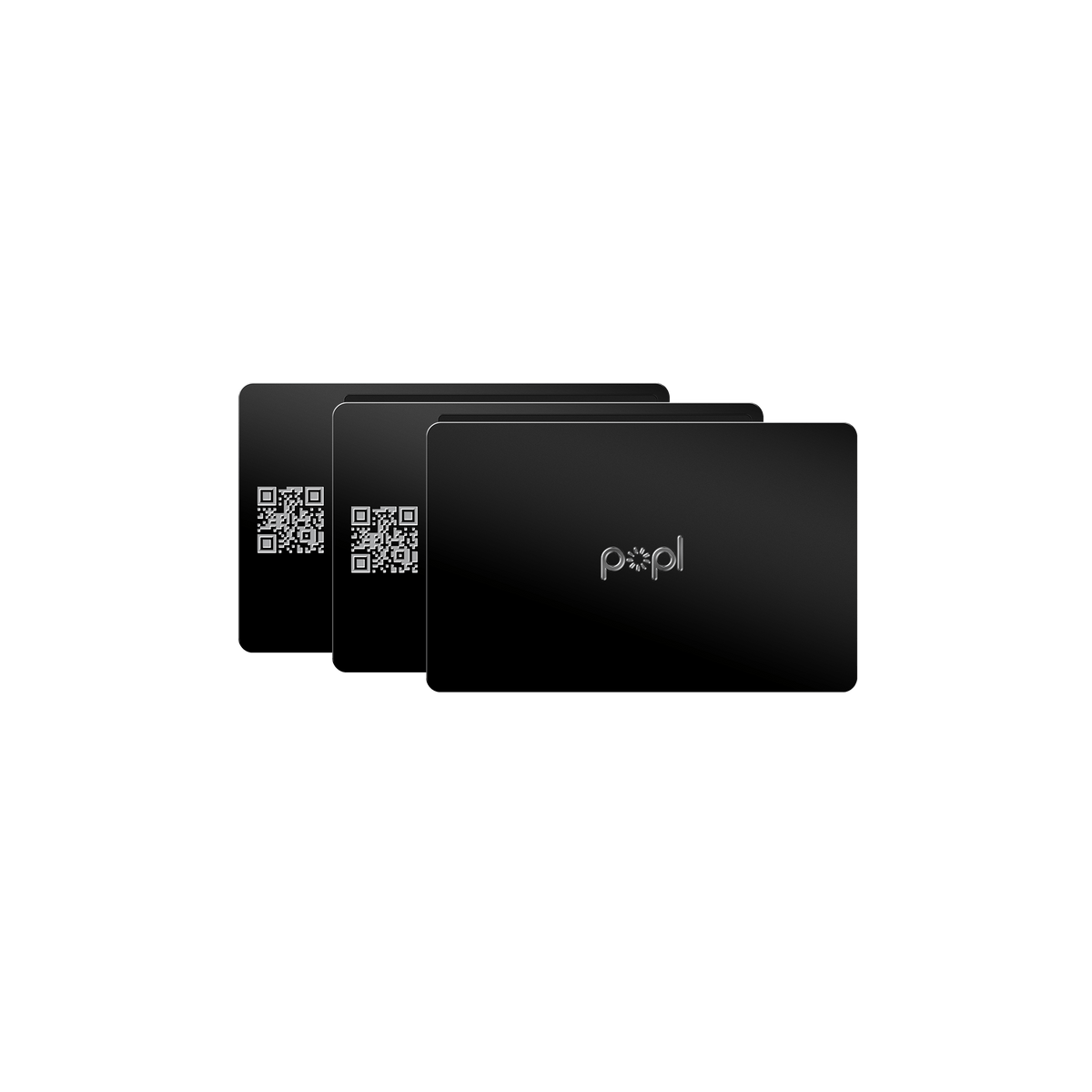 Popl Metal Card 3-Pack | Digital Business Cards